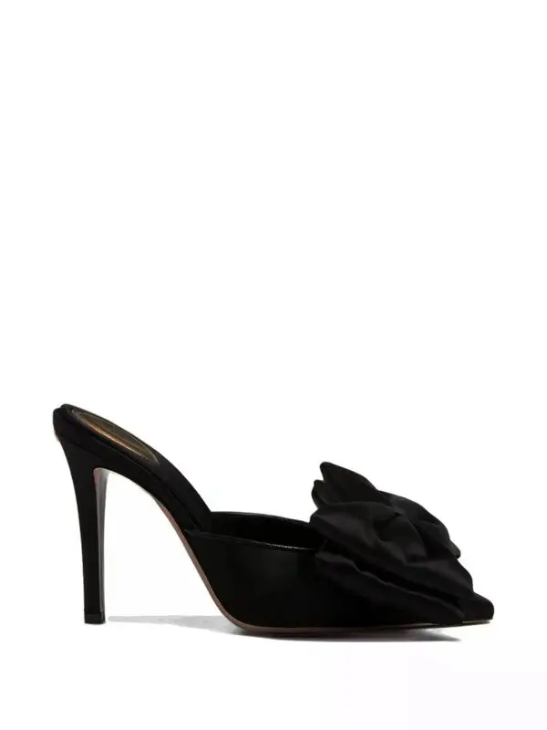 Valentino Garavani Yolande" Mules With Bow Detailing - Black