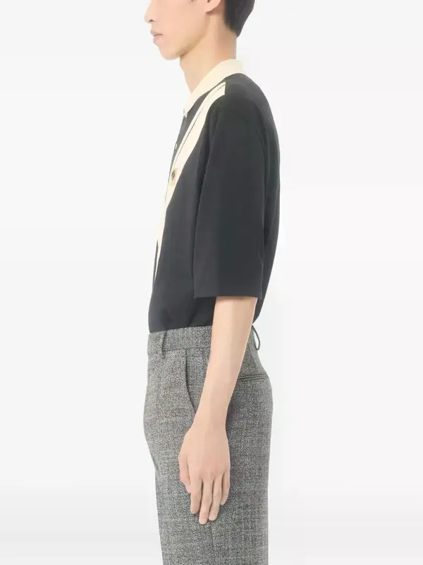 Valentino Garavani Embroidered Polo Shirt - Black
