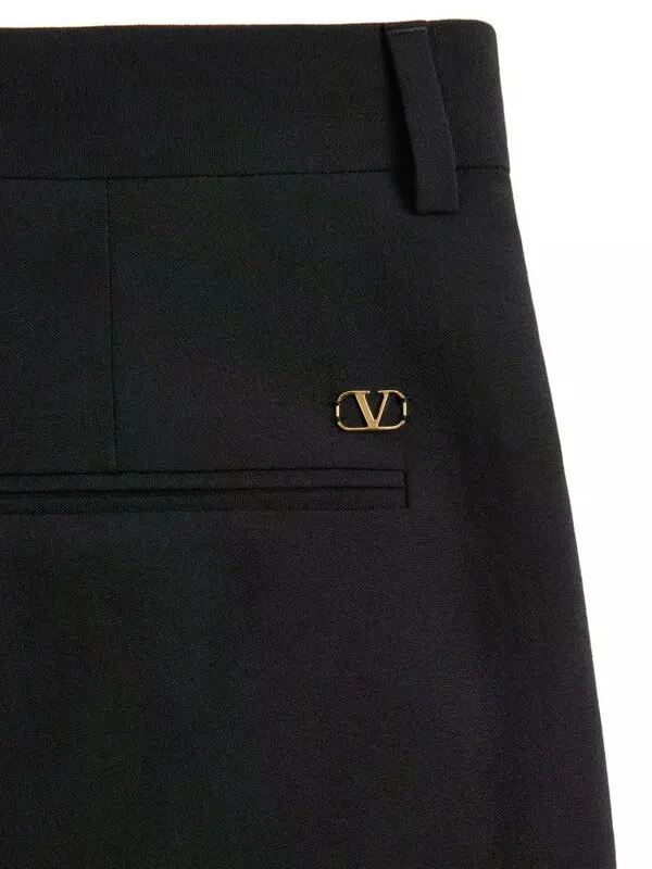 Valentino Garavani Wool Trousers - Black