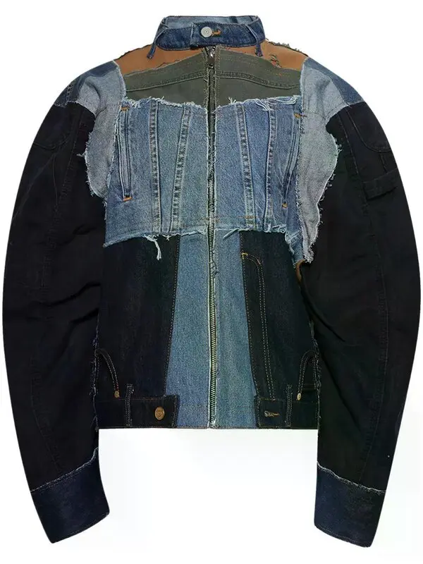 Natasha Zinko Upcycled Denim Jacket - Blue