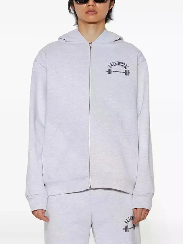 SAINTWOODS Logo-print Cotton Hoodie