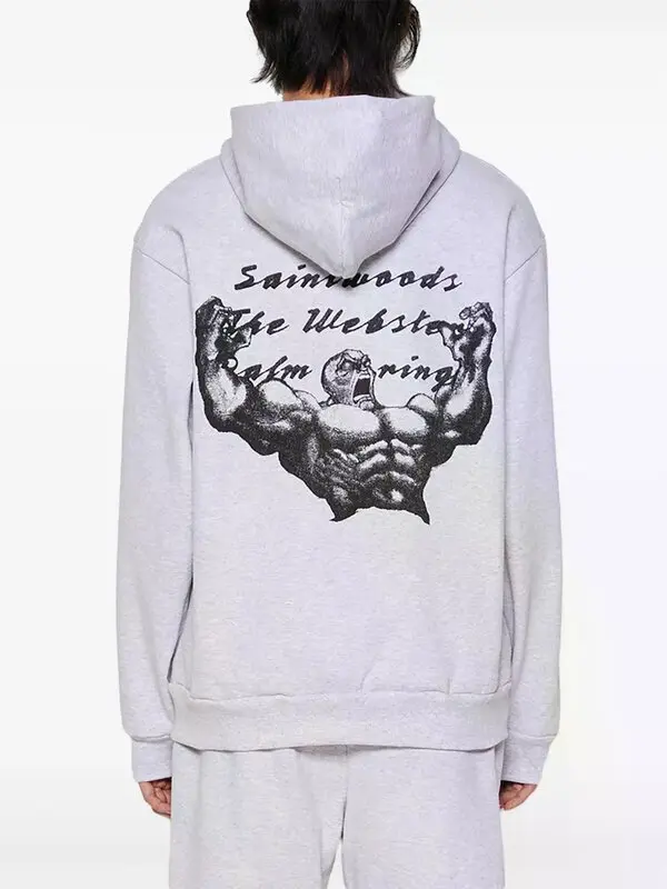 SAINTWOODS Logo-print Cotton Hoodie