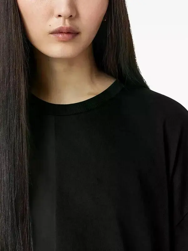 ALLSAINTS Lenny Short Sleeve Lace T-shirt - Black