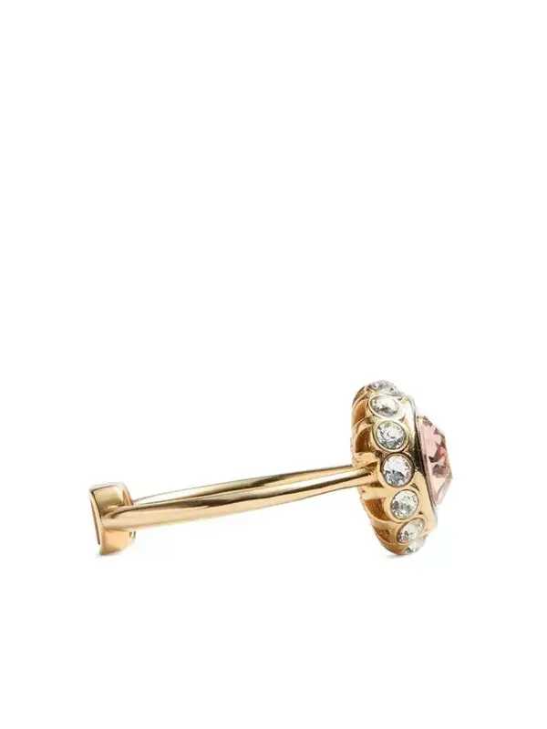Valentino Garavani Vlogo Signature Ring In Enamel And Crystals