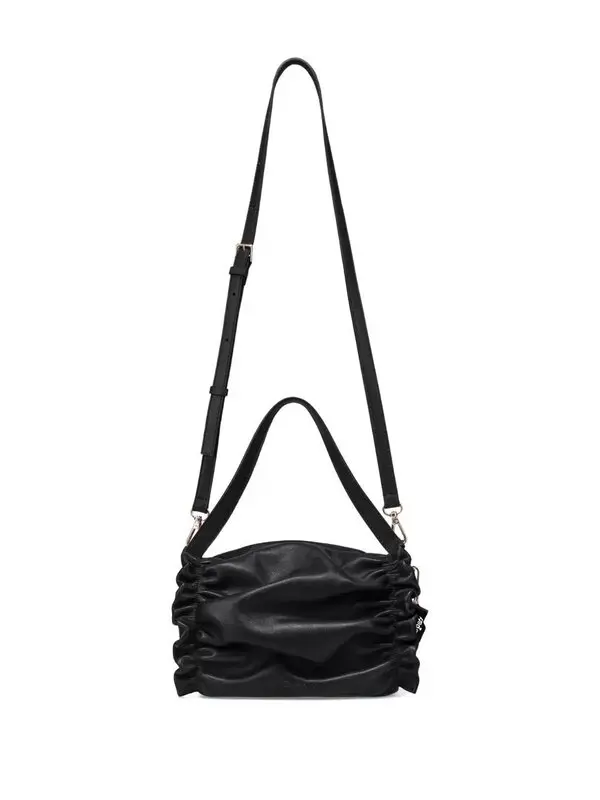 Repetto Small Opéra Ruched Shoulder Bag - Black