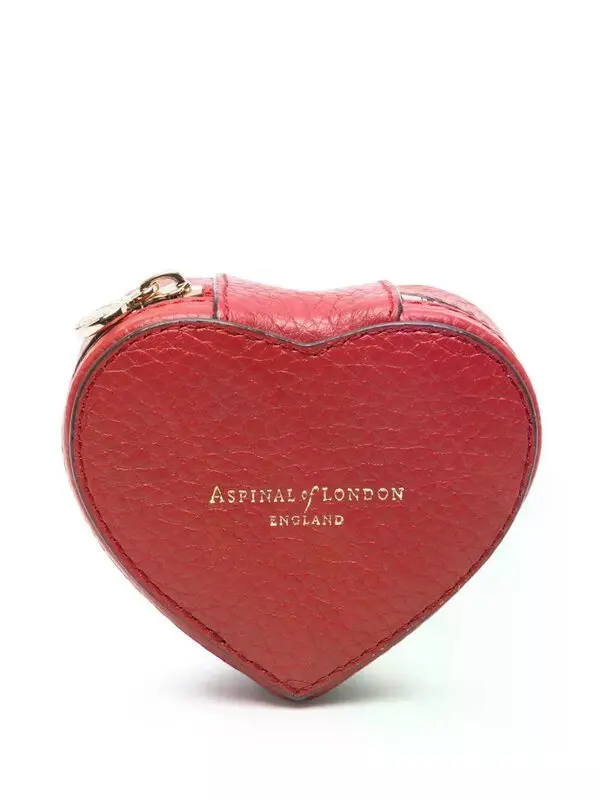 ASPINAL OF LONDON Heart Ring Box - Red