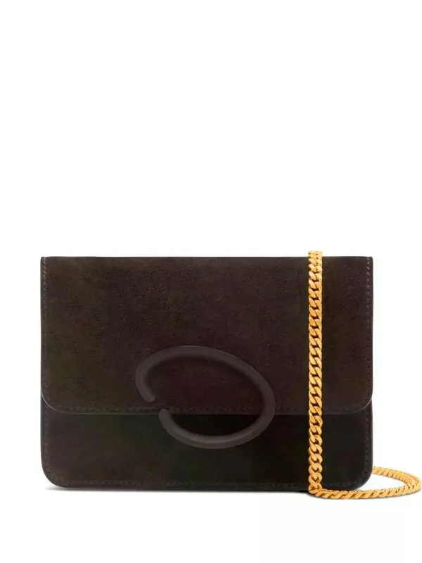 Oscar De La Renta Pochette Chain Shoulder Bag - Brown