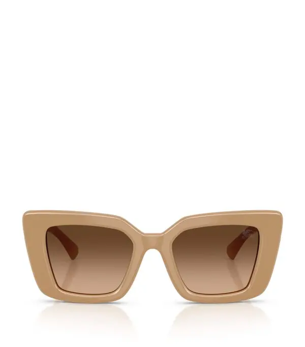 Burberry Oversized Cat Eye Sunglasses - Beige