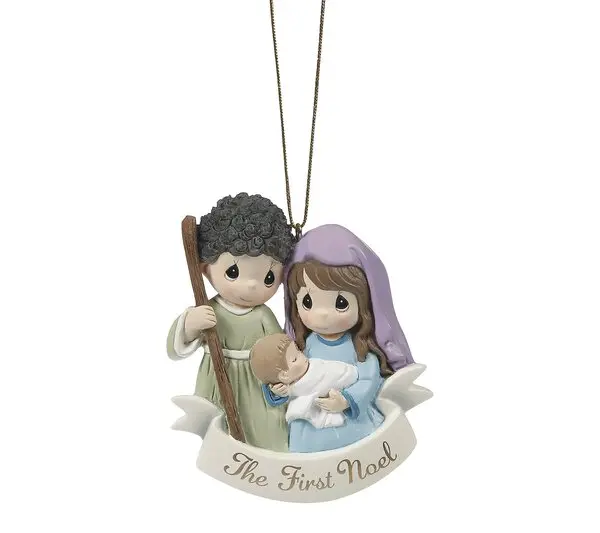 PRECIOUS MOMENTS The First Noel Nativity Flatornament