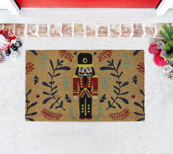 VCNY HOME Multi Nutcracker Holiday Outdoor Coir Doormat - One-color