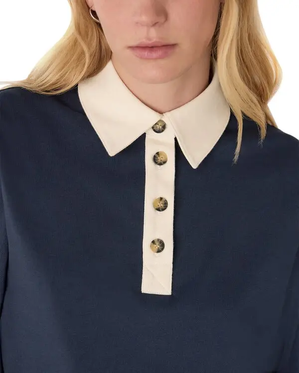 Whistles Contrast Collar Polo Shirt