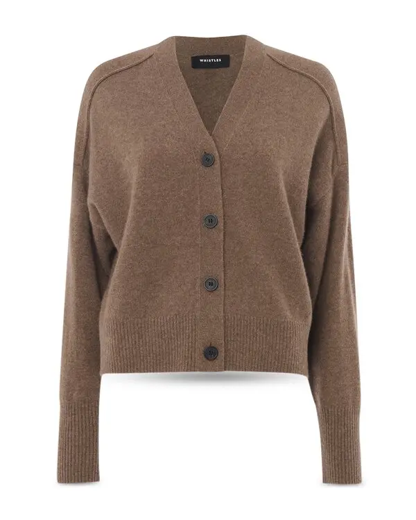 Whistles Cashmere Button Cardigan