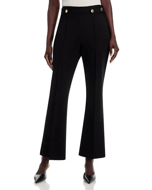T Tahari Flared Leg Pants With Buttons