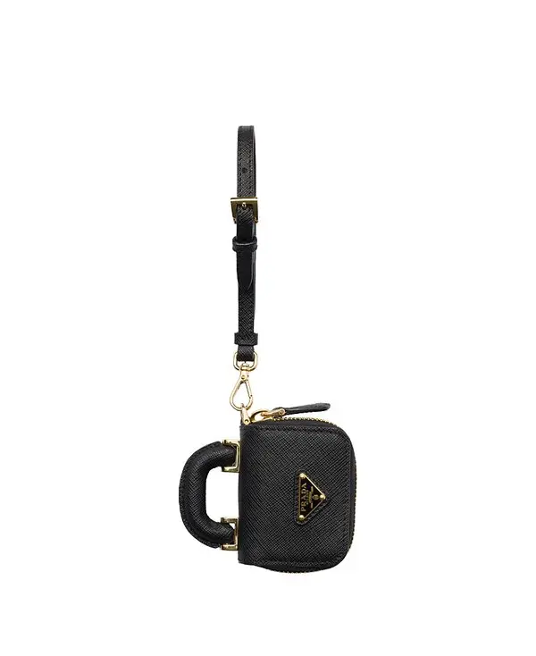 Prada Saffiano Leather Airpods Case - Black