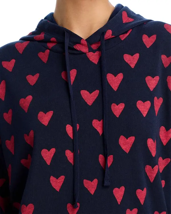 Aqua Fleece Lounge Hoodie - Navy