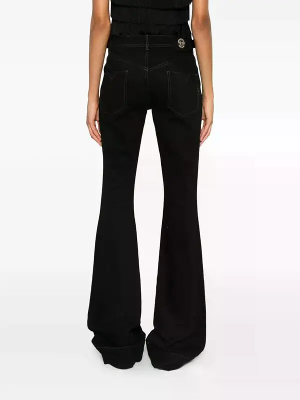 Versace Buckle Flared Trousers