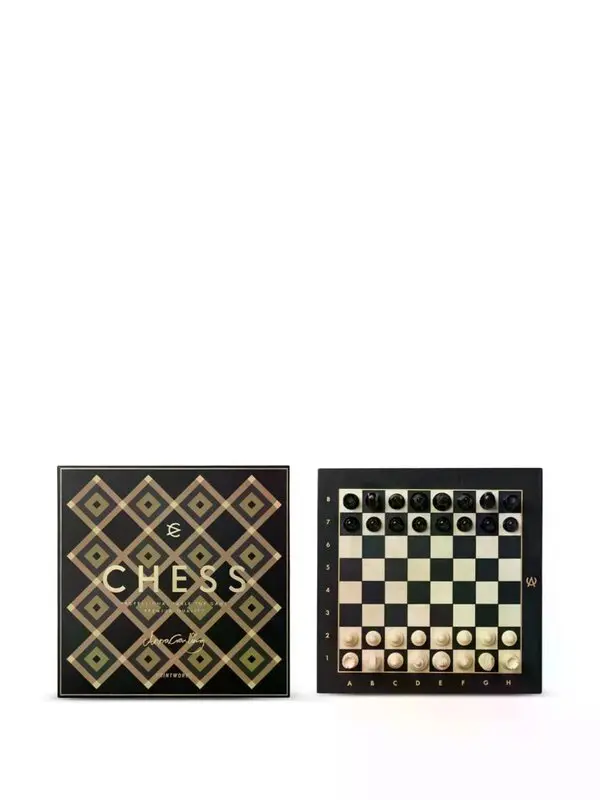 PRINTWORKS X Anna Cramling Edition Checkered Chess Set - Black