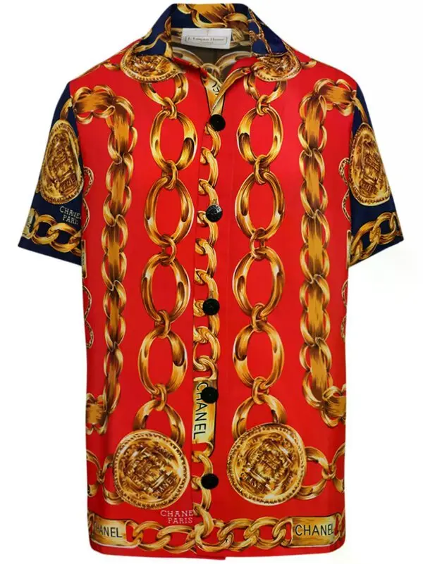 J. LOGAN HOME The Maison Talon Silk Shirt - Yellow