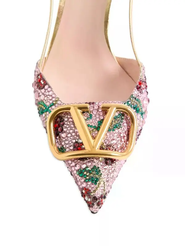 Valentino Garavani Logo Slingback Pumps - Pink
