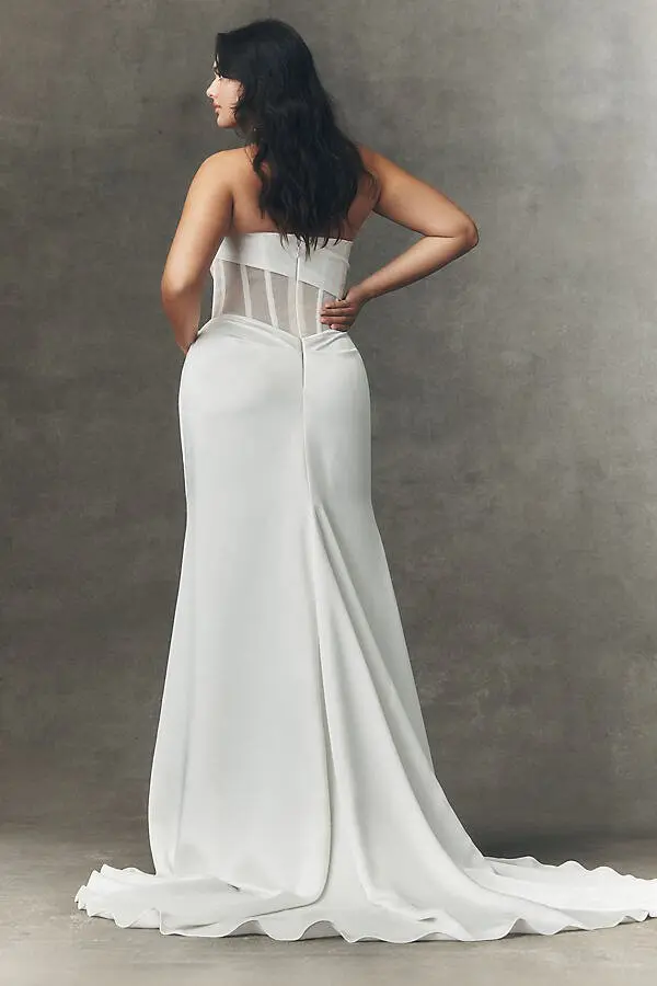 Watters Sonya Strapless Gown