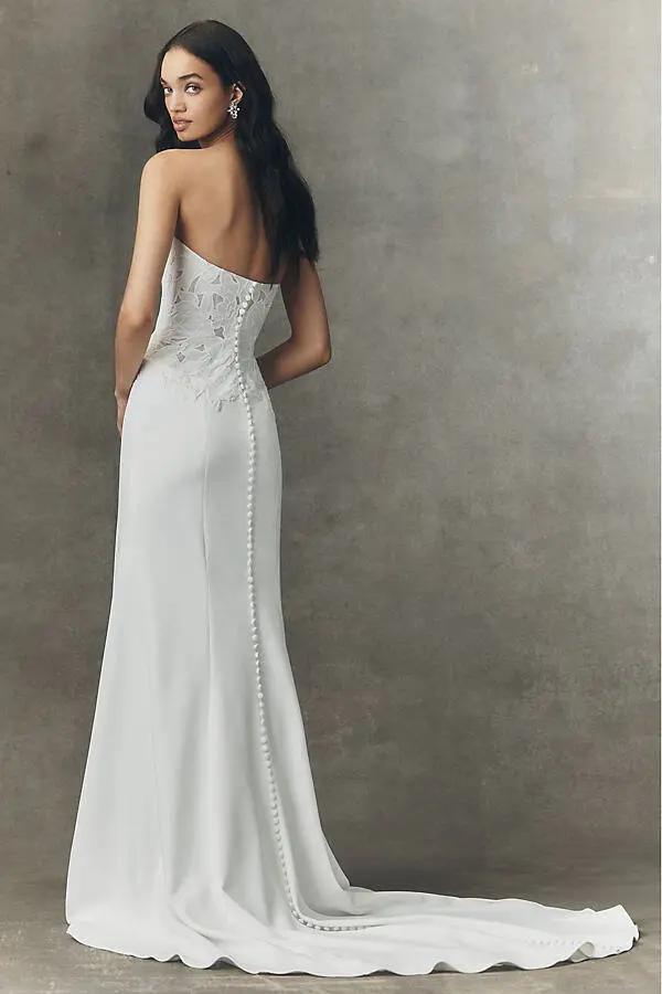 Jenny Yoo Raelyn Strapless Wedding Gown