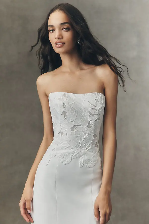 Jenny Yoo Raelyn Strapless Wedding Gown