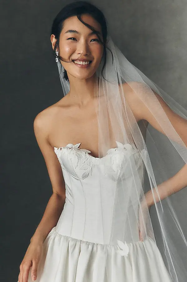 Watters Mora Motif Cathedral Veil