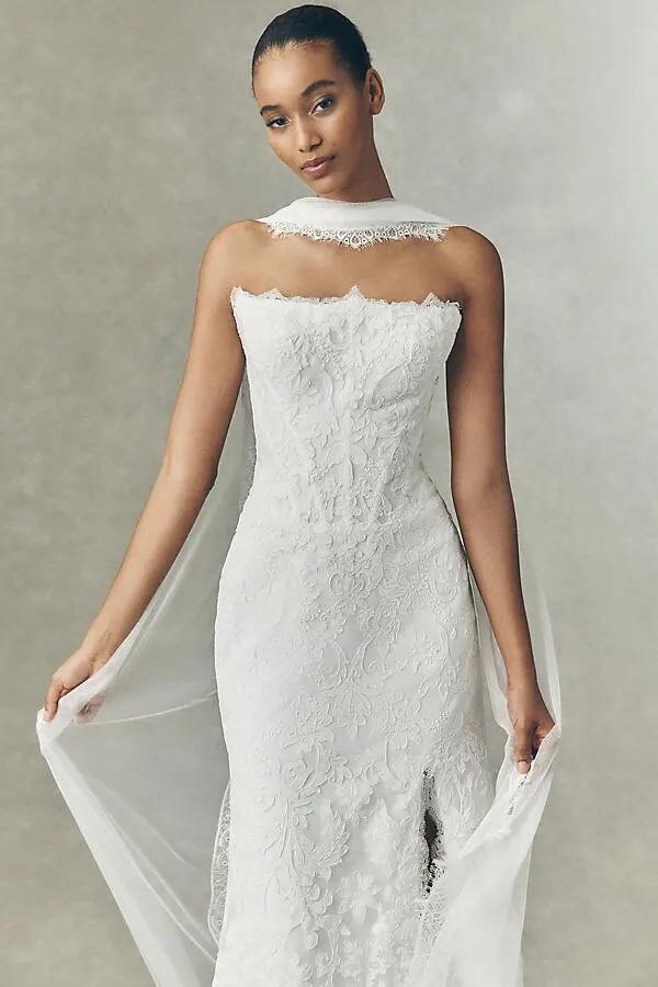 Watters Soft Net Lace Scarf