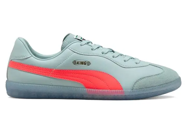 PUMA King 21 It Sneakers - Modern Mint/glowing Red