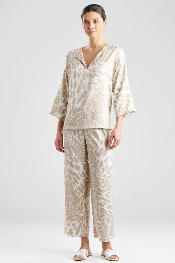 Natori Luxe Leopard Pullover Pajama Set
