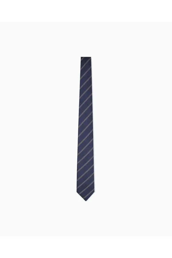 Giorgio Armani Pure Silk Necktie - Blue