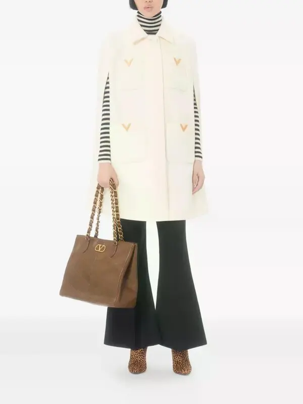 Valentino Garavani Drill Double Cape - Neutrals