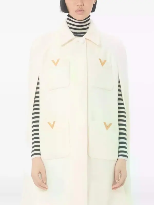 Valentino Garavani Drill Double Cape - Neutrals