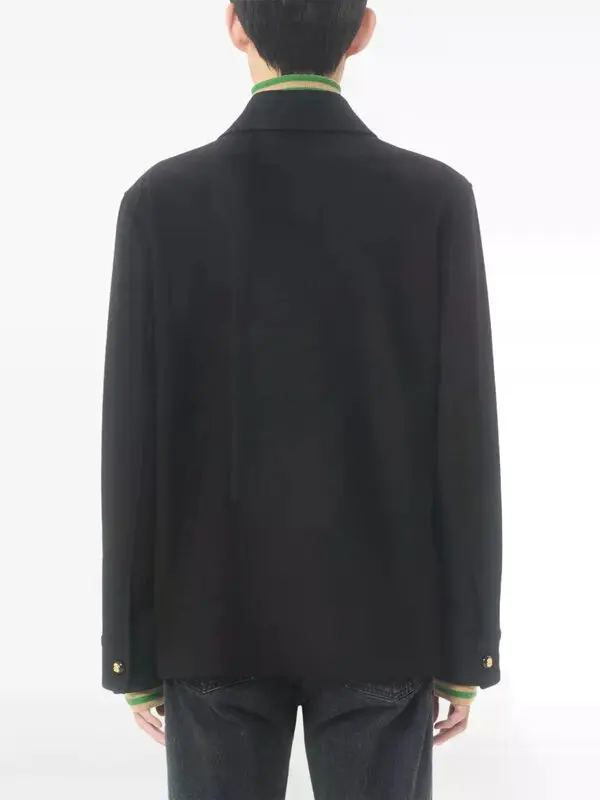 Valentino Garavani Embroidered Patch-pocket Shirt Jacket