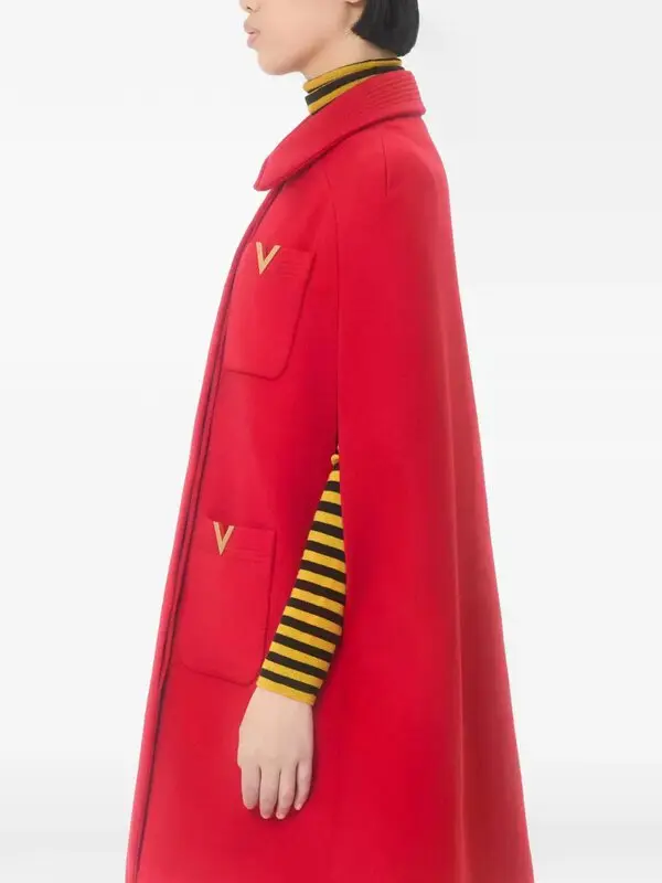 Valentino Garavani Drill Double Cape - Red