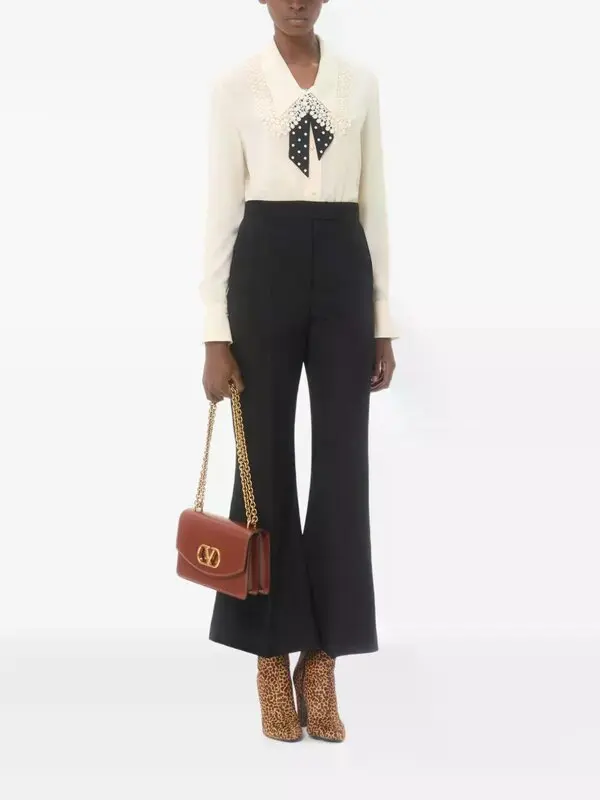 Valentino Garavani Crepe De Chine Shirt With Contrasting Print