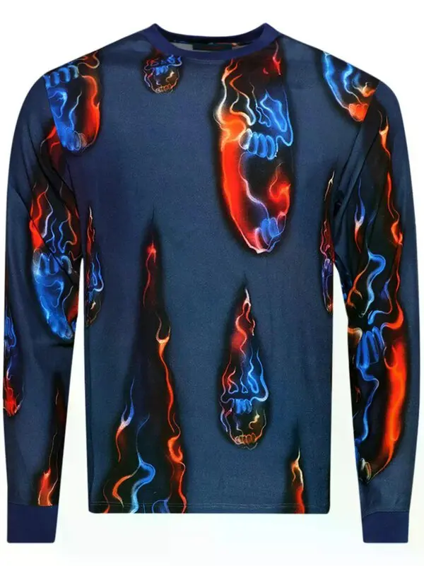 CASELLA MEYER Spirit Drops-print T-shirt - Blue