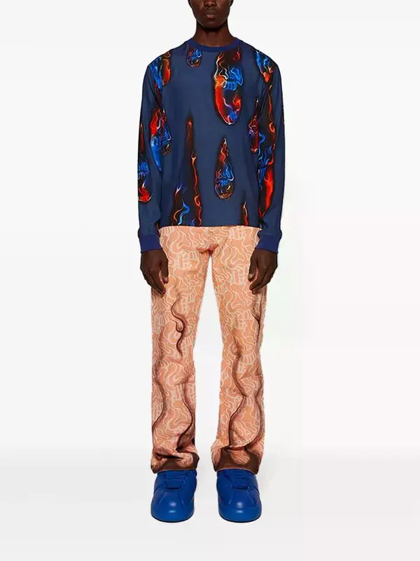 CASELLA MEYER Spirit Drops-print T-shirt - Blue