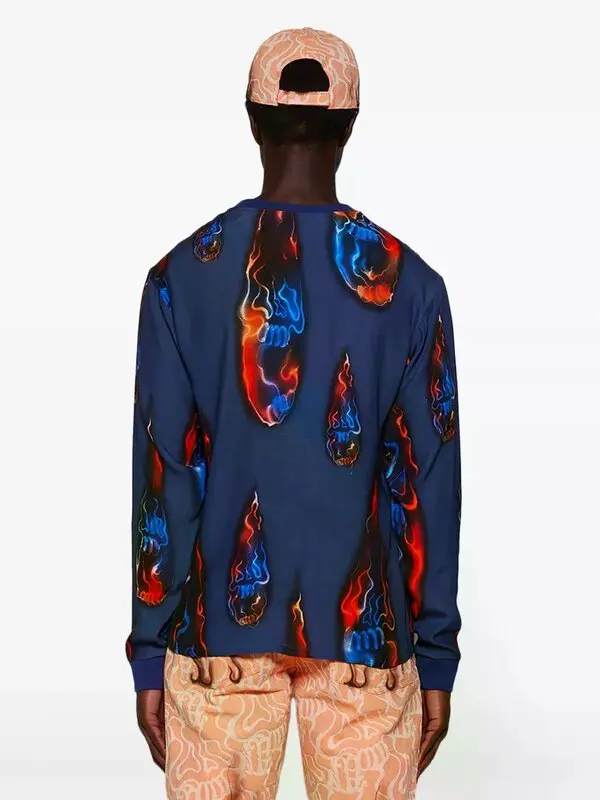 CASELLA MEYER Spirit Drops-print T-shirt - Blue