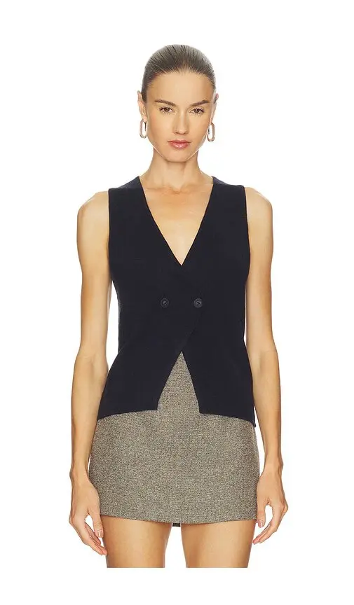 Naadam Cashmino Vest Set With Reversible Bolero