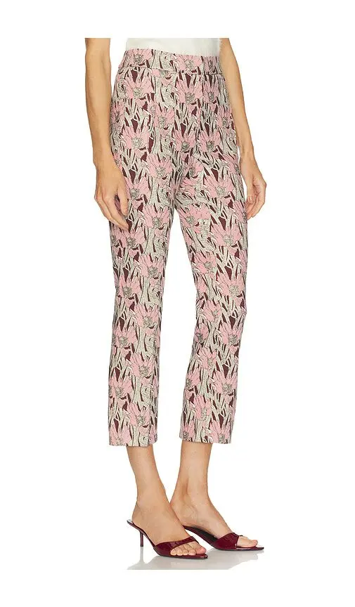Veronica Beard Arte Capri Pant - Raisin Multi