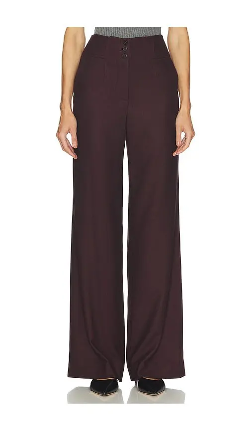 Veronica Beard Giovanna Pant - Dark Currant Melange