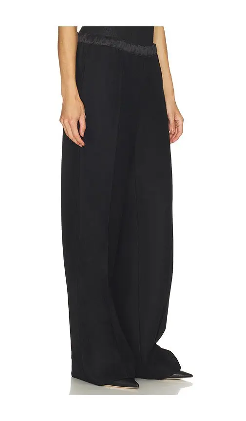 Vince Mid-rise Satin Combo Pull-on Pant