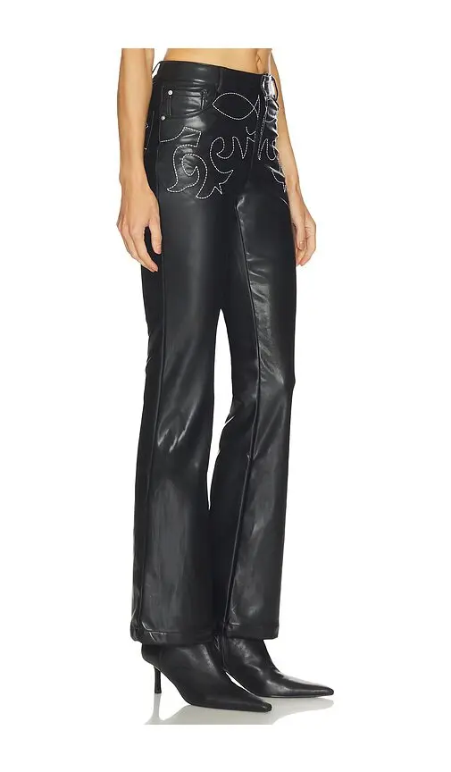 WeWoreWhat Low Rise Western Pant With Contrast Stitching