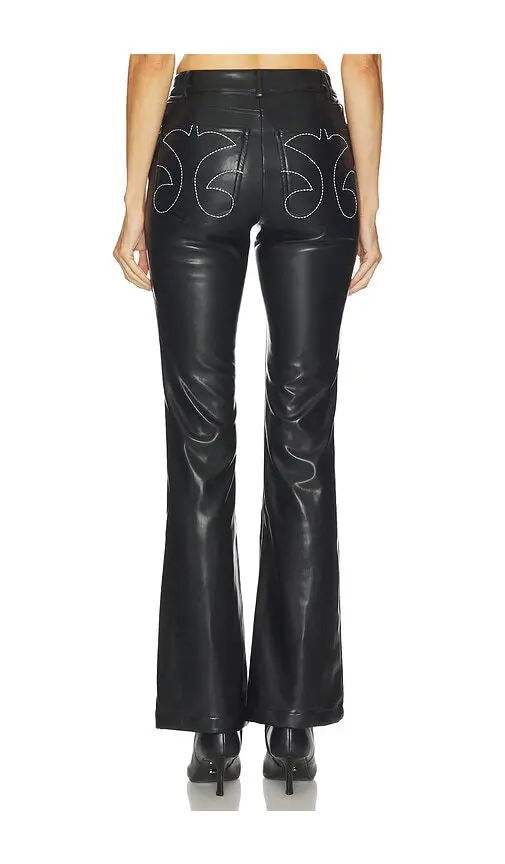 WeWoreWhat Low Rise Western Pant With Contrast Stitching