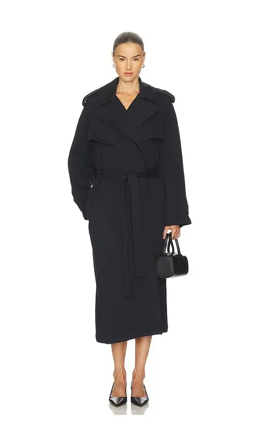 SKIMS Boyfriend Fleece Trench Coat