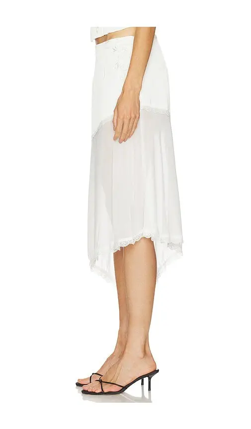 RUNAWAY THE LABEL Emberly Midi Flounce Skirt