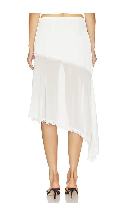 RUNAWAY THE LABEL Emberly Midi Flounce Skirt