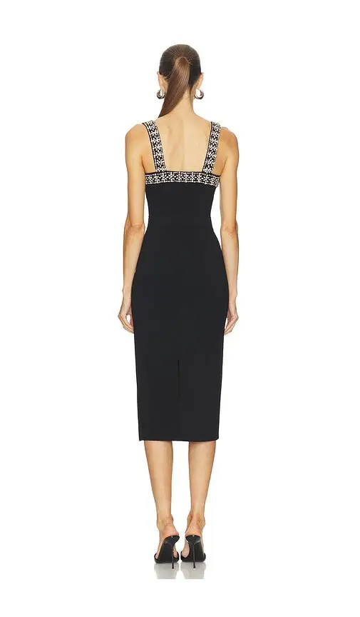 Simkhai Maude Midi Dress With Embellished Trim