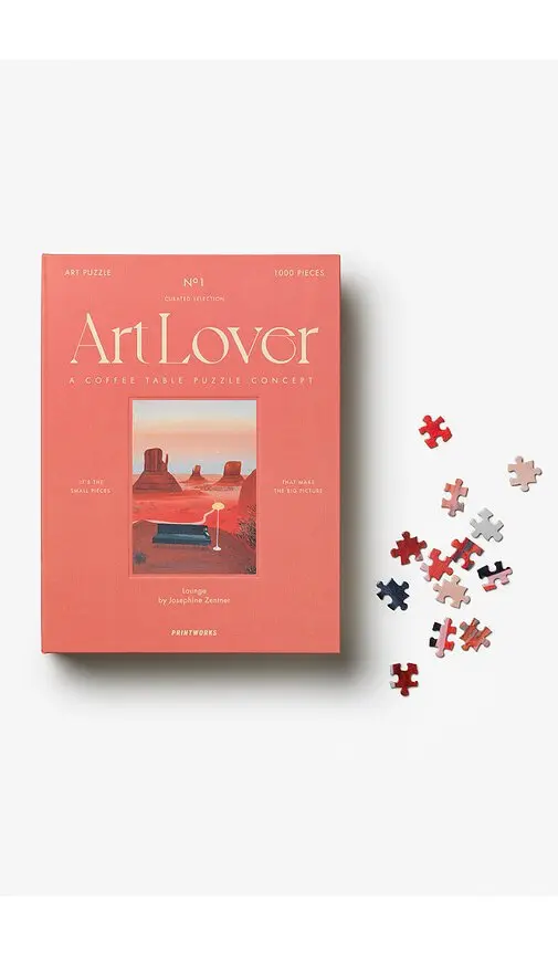 PRINTWORKS Art Lover Book Puzzle 1000 Pieces In Lounge